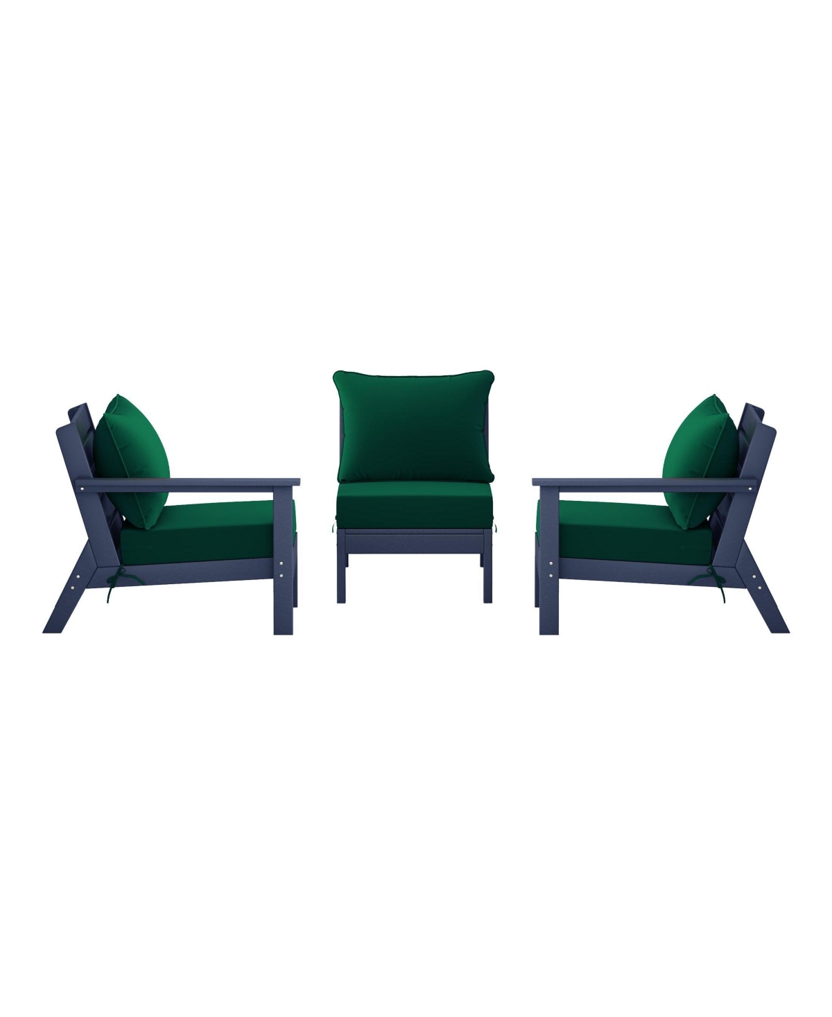 Click here for WestinTrends Outdoor Patio Hdpe Navy Blue Sectiona... prices