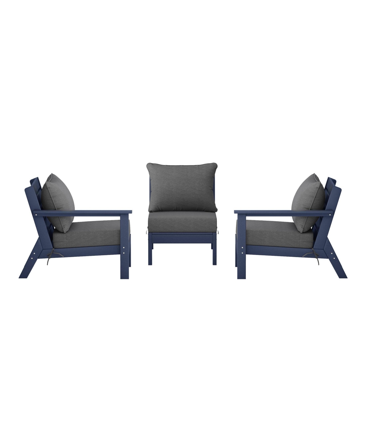 Click here for WestinTrends Outdoor Patio Hdpe Navy Blue Sectiona... prices
