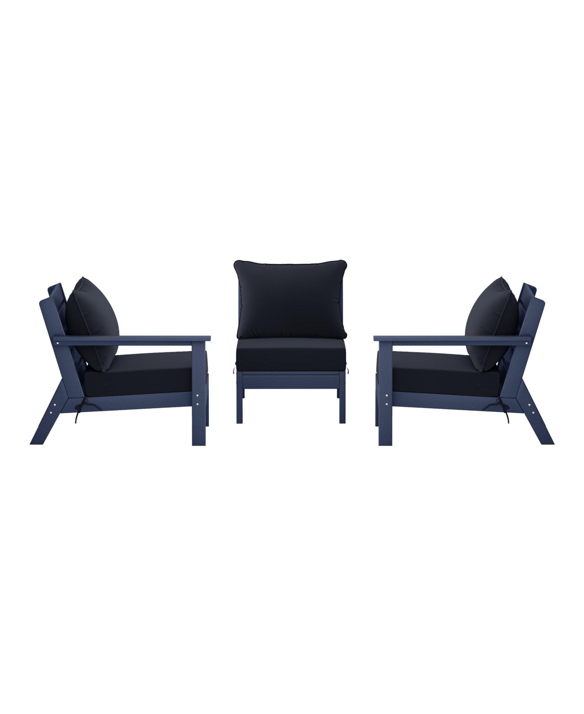 Click here for WestinTrends Outdoor Patio Hdpe Navy Blue Sectiona... prices