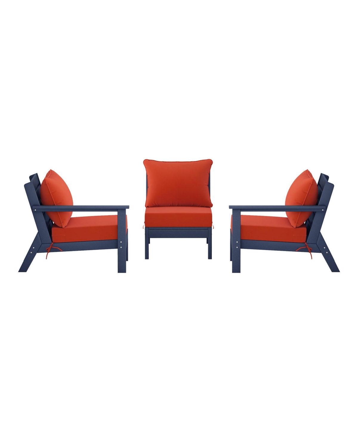 Click here for WestinTrends Outdoor Patio Hdpe Navy Blue Sectiona... prices