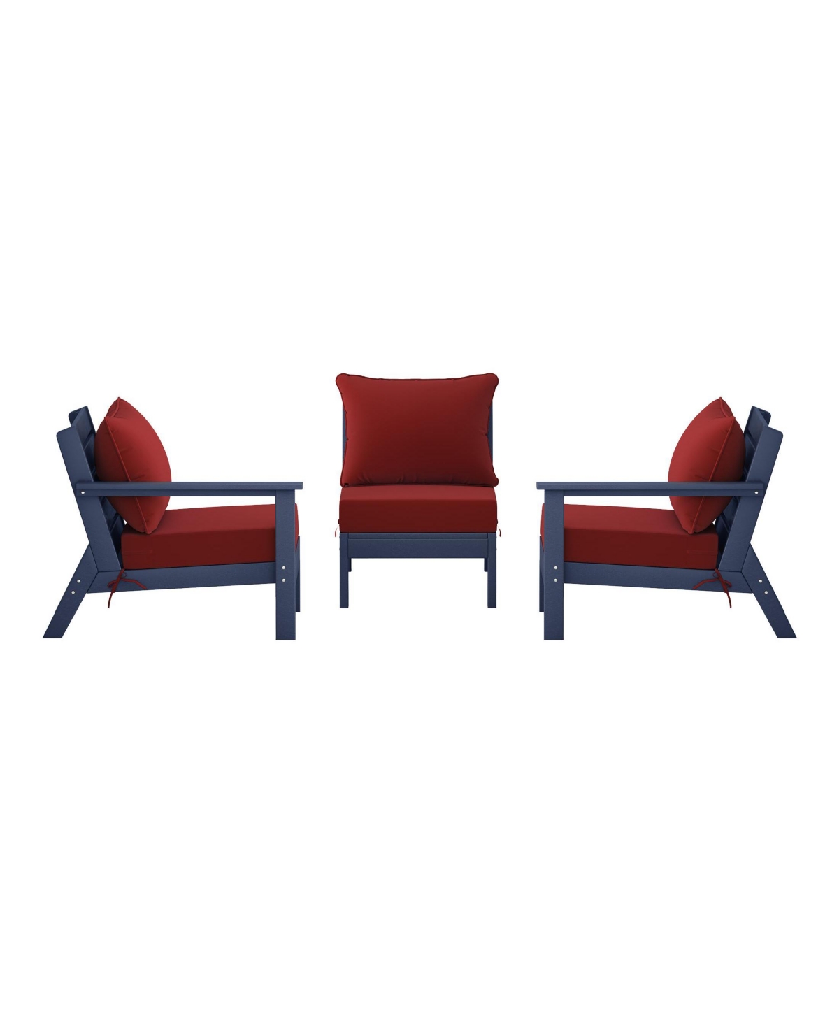 Click here for WestinTrends Outdoor Patio Hdpe Navy Blue Sectiona... prices