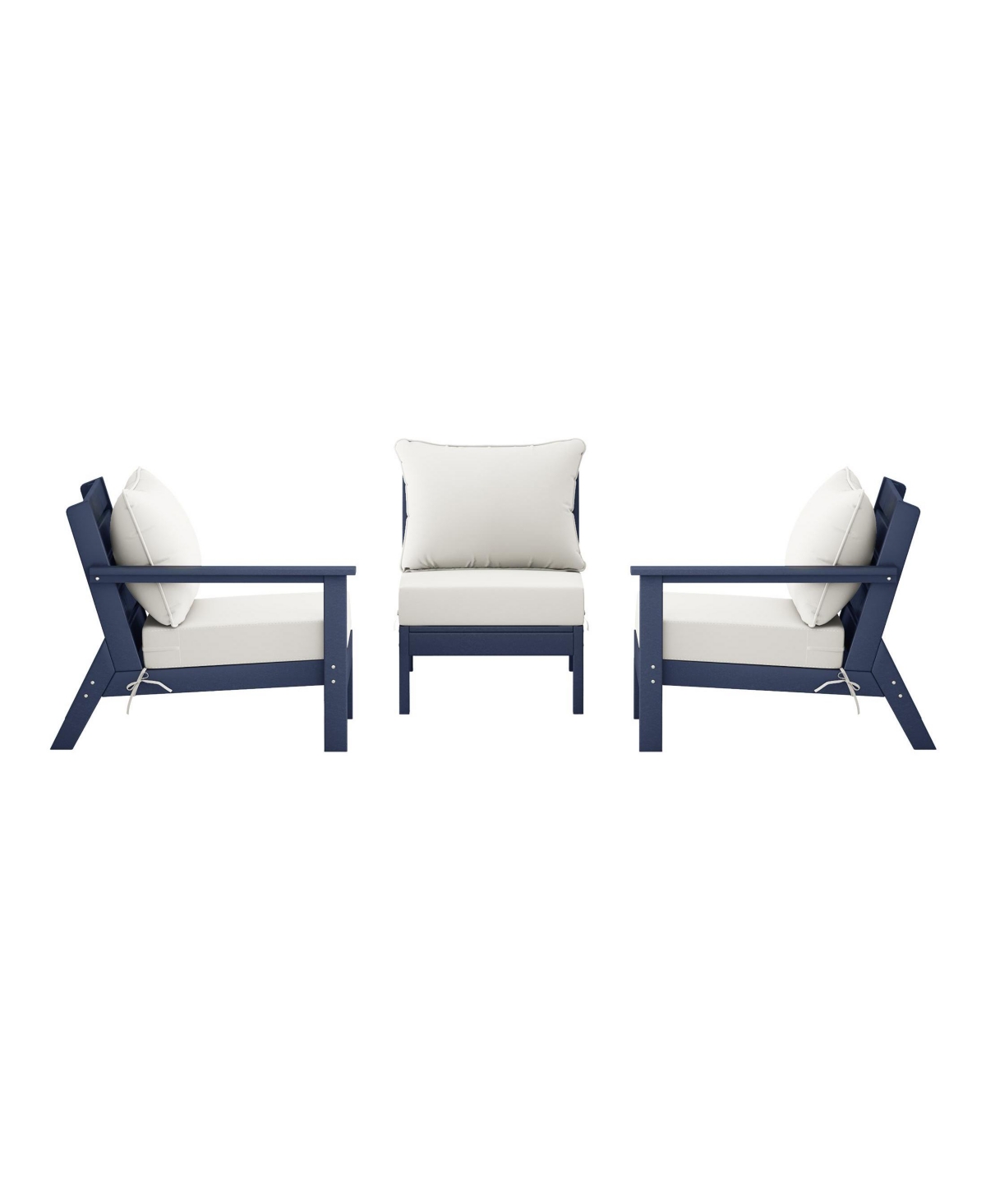 Click here for WestinTrends Outdoor Patio Hdpe Navy Blue Sectiona... prices