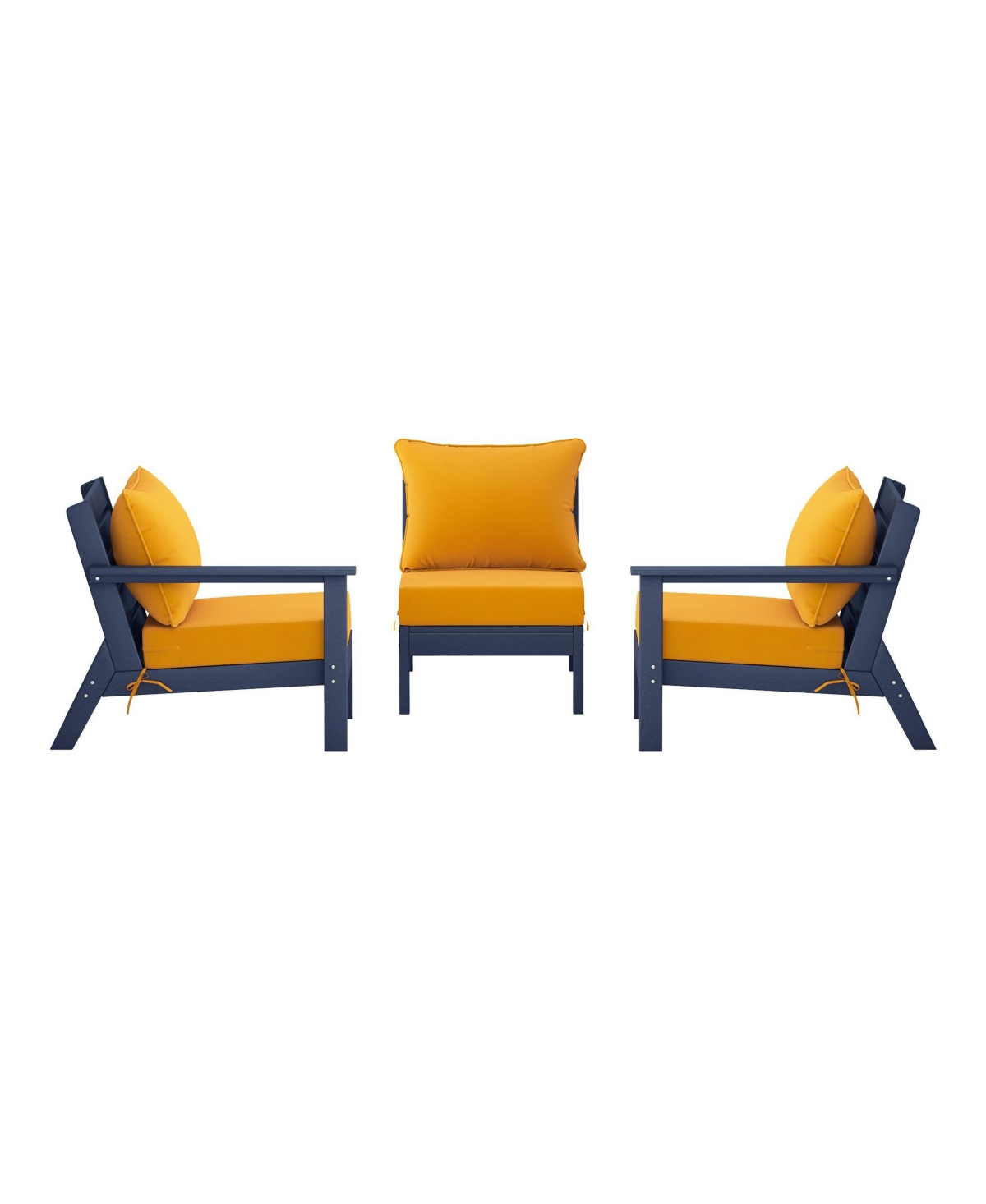 Click here for WestinTrends Outdoor Patio Hdpe Navy Blue Sectiona... prices