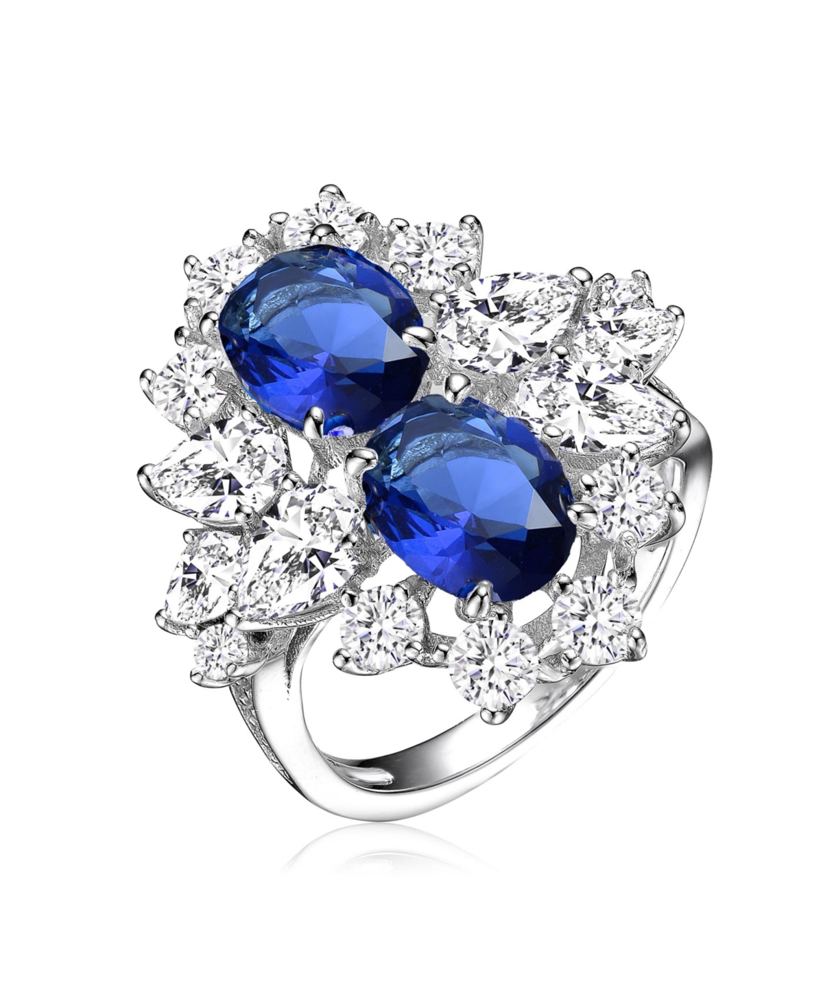 Click here for Sterling Silver with White Gold Plated Oval Stone... prices