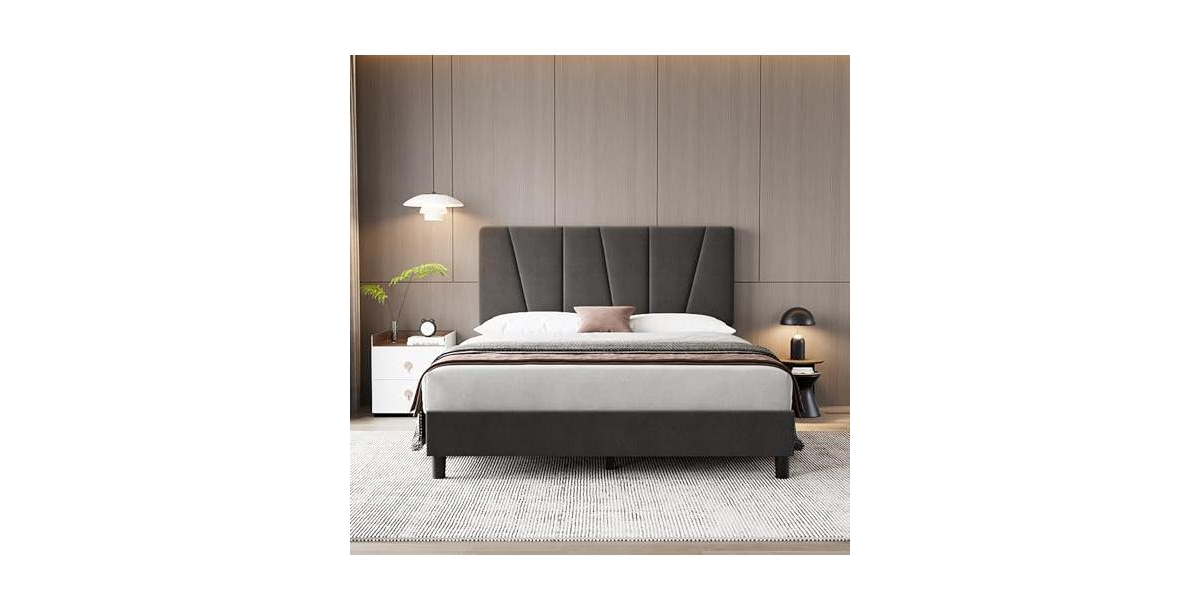 Click here for gaomon Full Size Bed Frame with Adjustable Headboa... prices