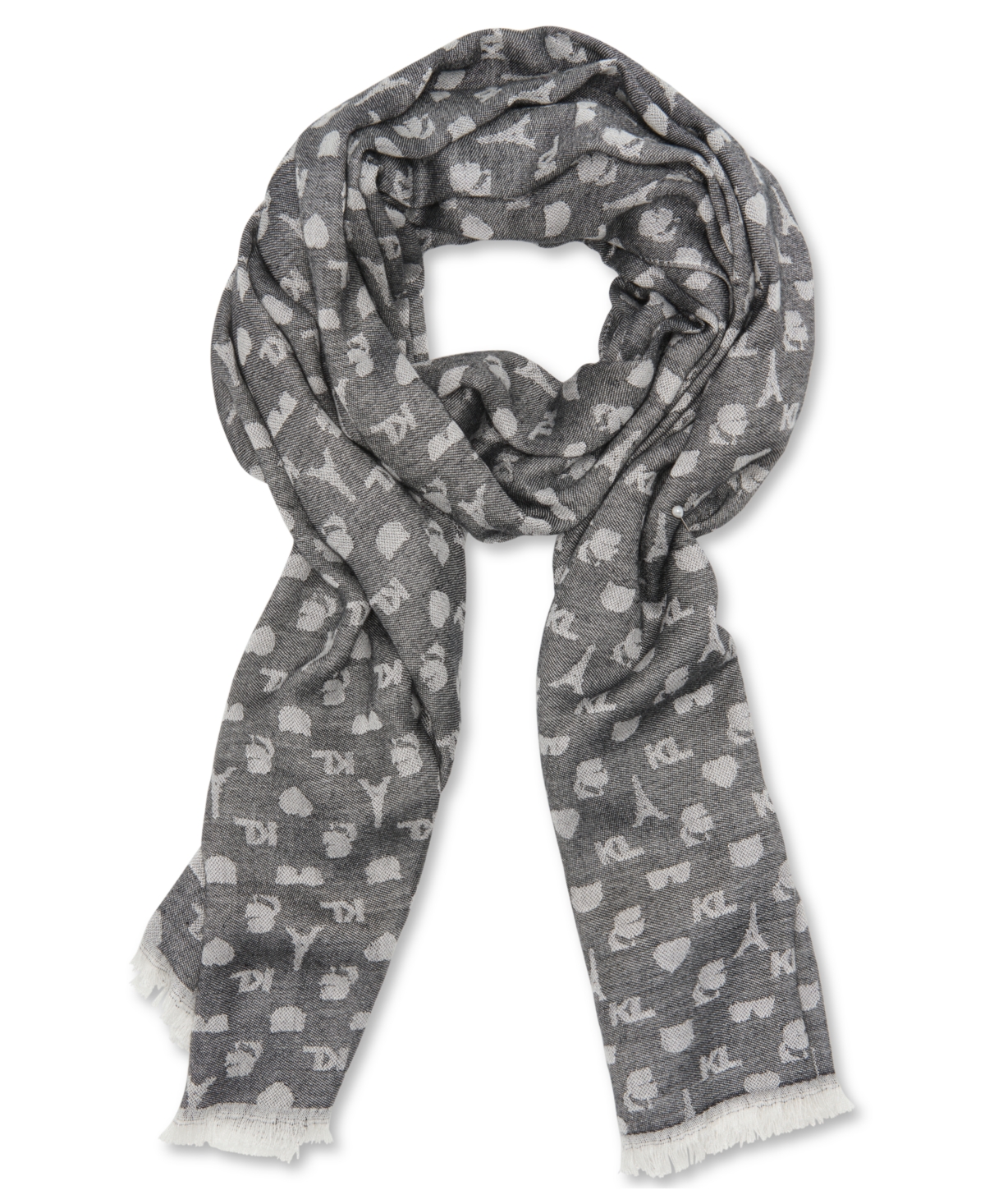 Click here for Karl Lagerfeld Paris Icon Pashmina Wrap - Black prices