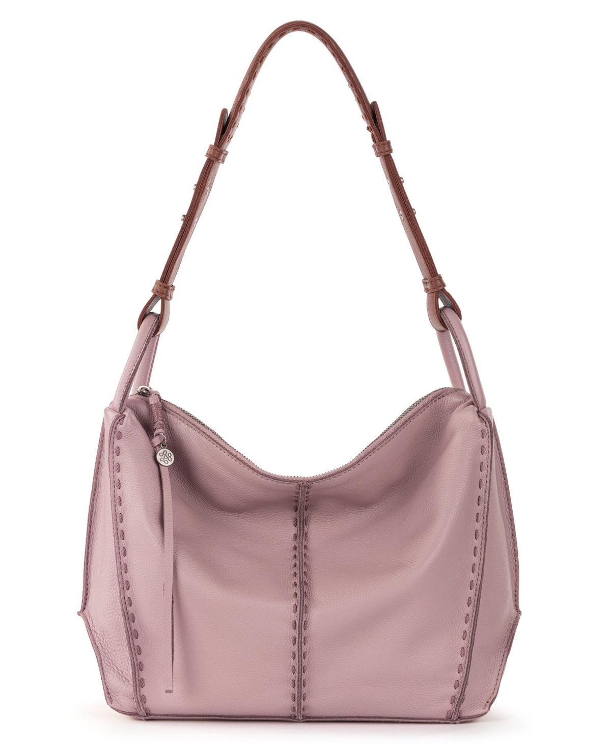 Click here for The Sak Los Feliz Leather Medium Hobo Bag - Rosewo... prices