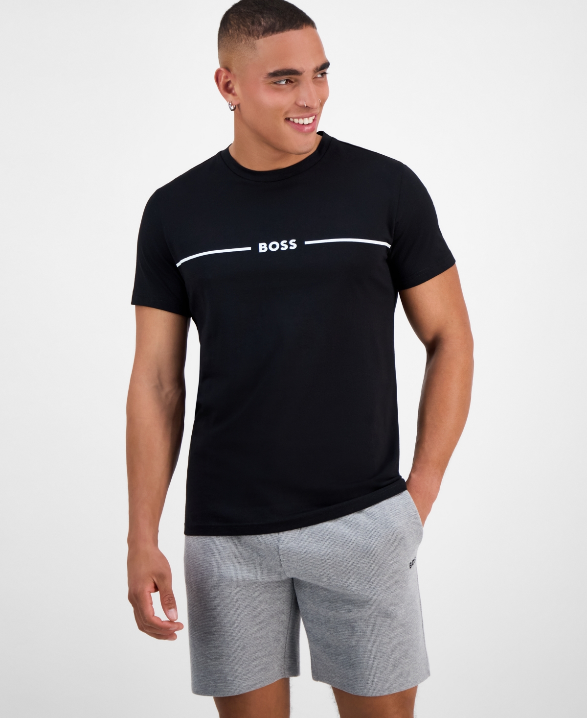 Click here for Hugo by Hugo Boss Mens Logo T-Shirt - Black prices