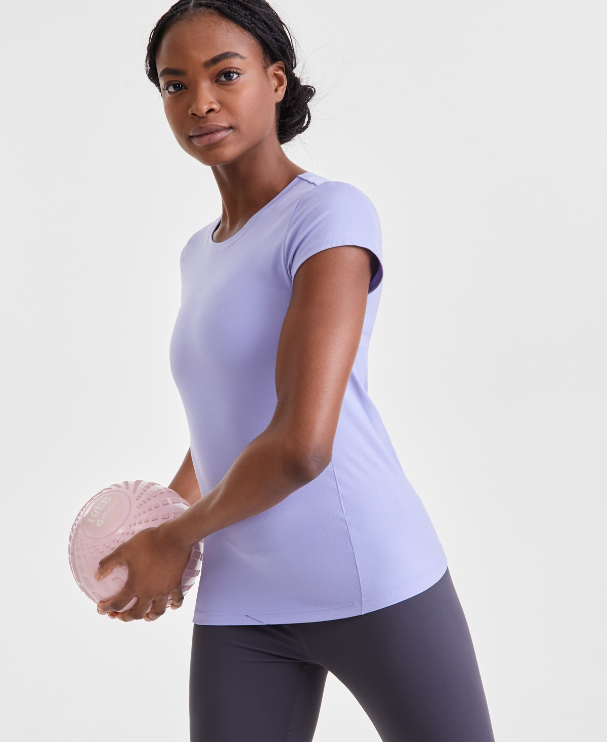 Click here for Id Ideology Womens Studio Short-Sleeve Top  Exclus... prices