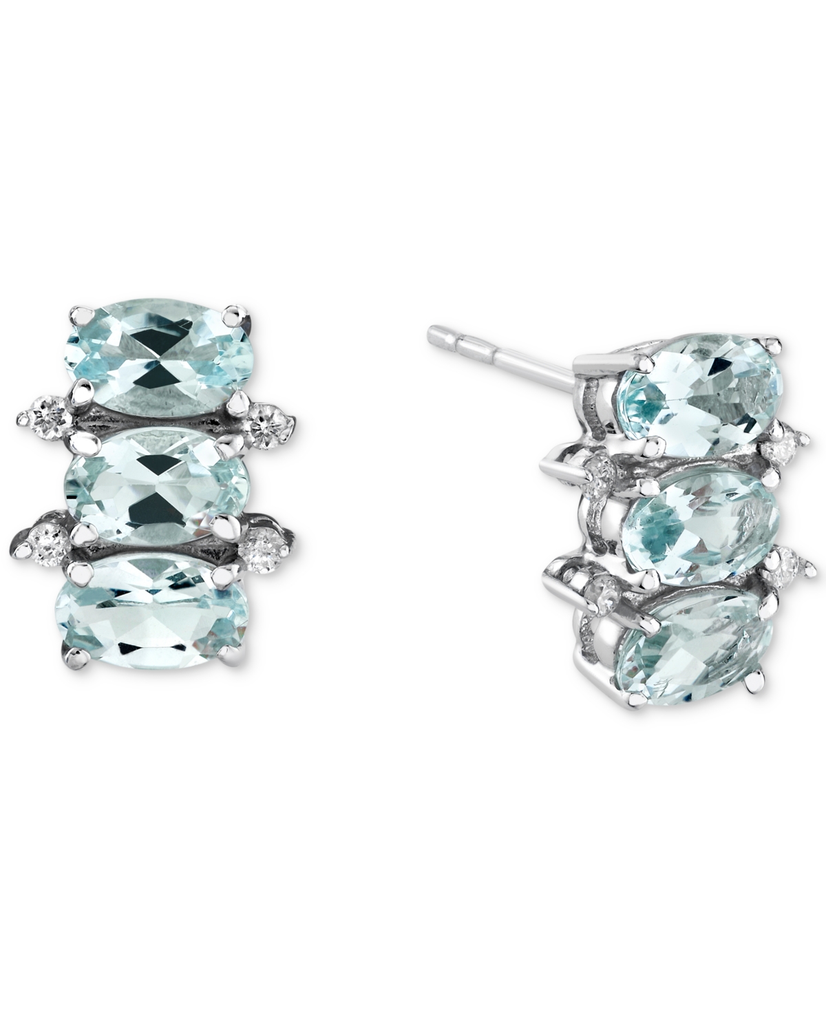 Click here for Aquamarine (1-1/2 ct. t.w.) & Diamond Accent Oval... prices