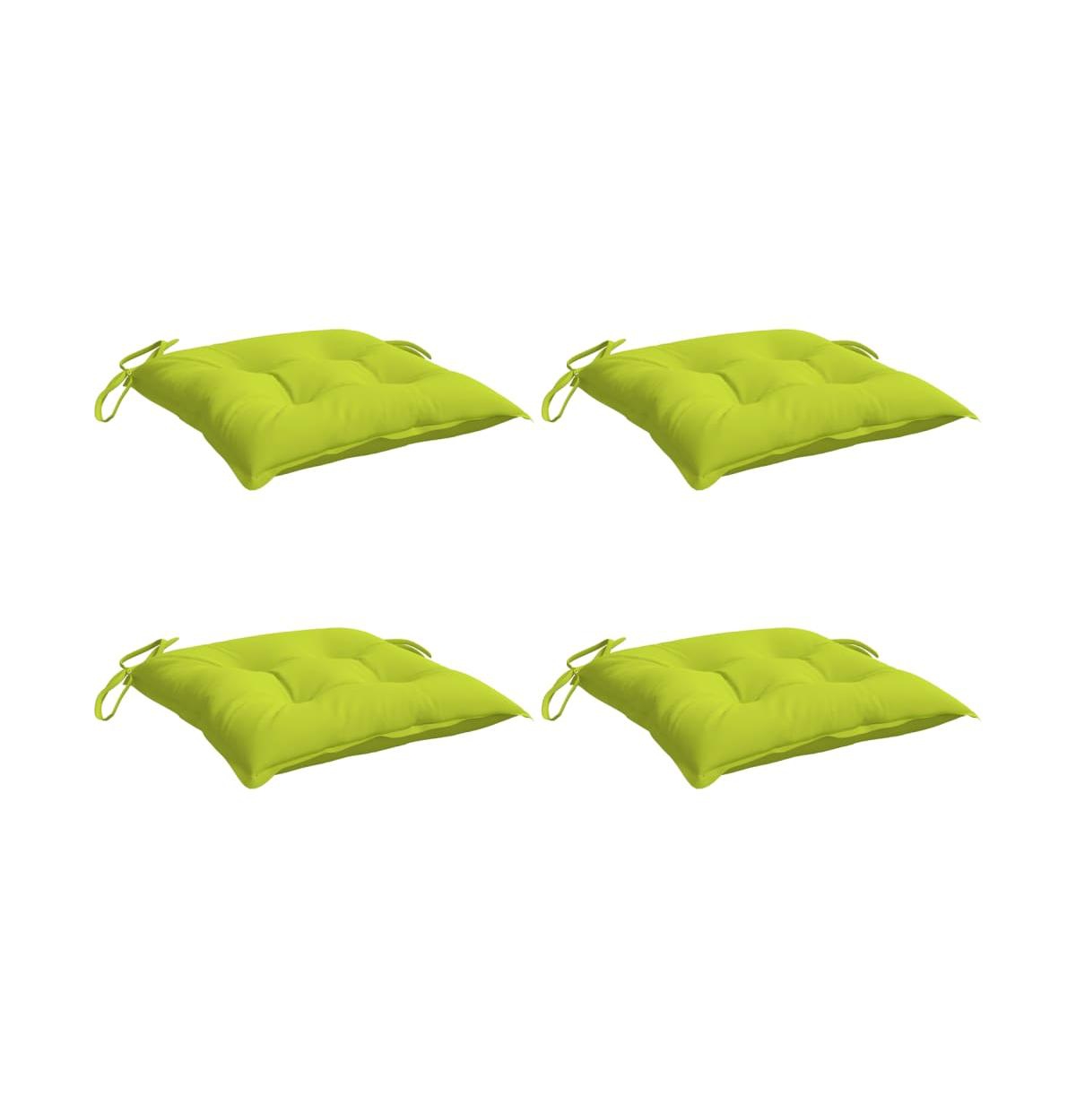Click here for Chair Cushions 4 pcs Bright Green 19.7x19.7x2.8 Ox... prices