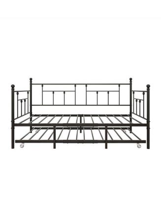 Slickblue Daybed Frame Platform with Trundle for Stylish Seating and ...