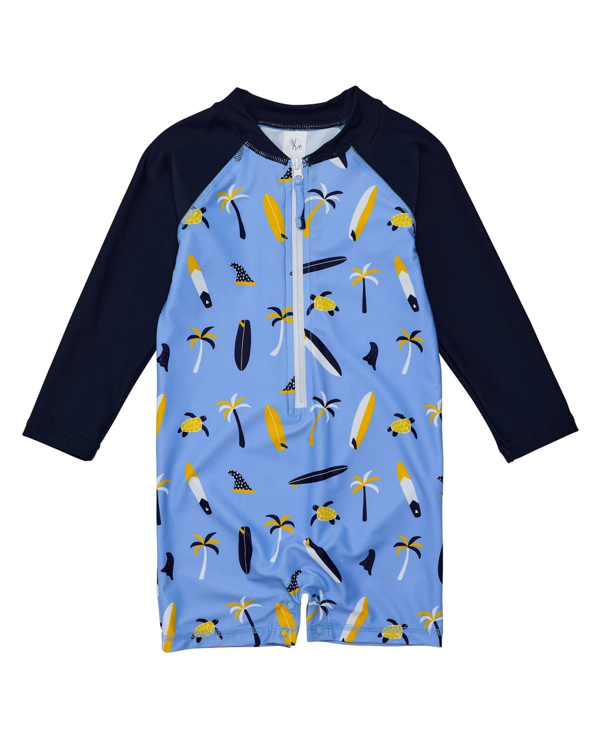 Click here for Snapper Rock Baby Boys Turtle Break Ls Sunsuit - B... prices