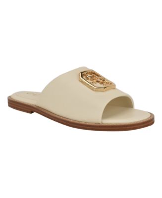GUESS Women's Graysie Quattro G Embellished Flat Sandal - Macy's