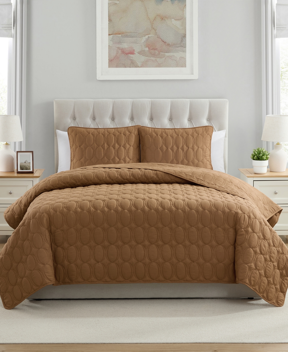 Click here for Vcny Home Circles Pinsonic 3-Pc. Quilt Set  King -... prices