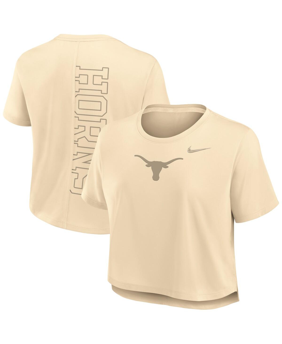 Click here for Nike Womens Tan Texas Longhorns Performance Croppe... prices