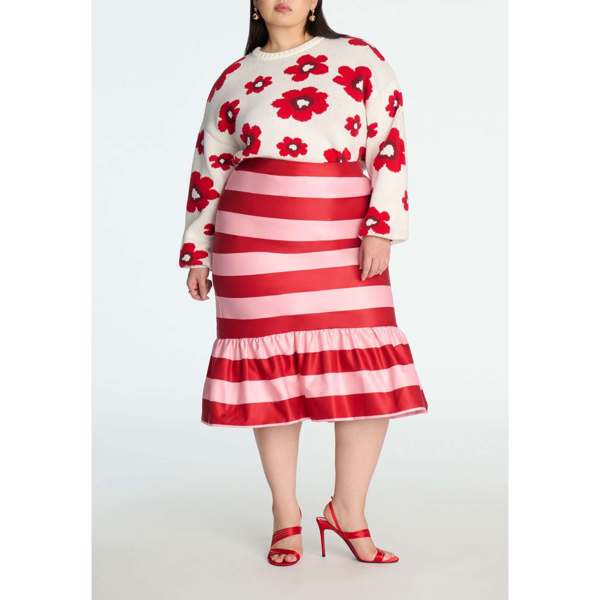 Click here for Eloquii Womens X Kate Spade New York Stripe Trumpe... prices