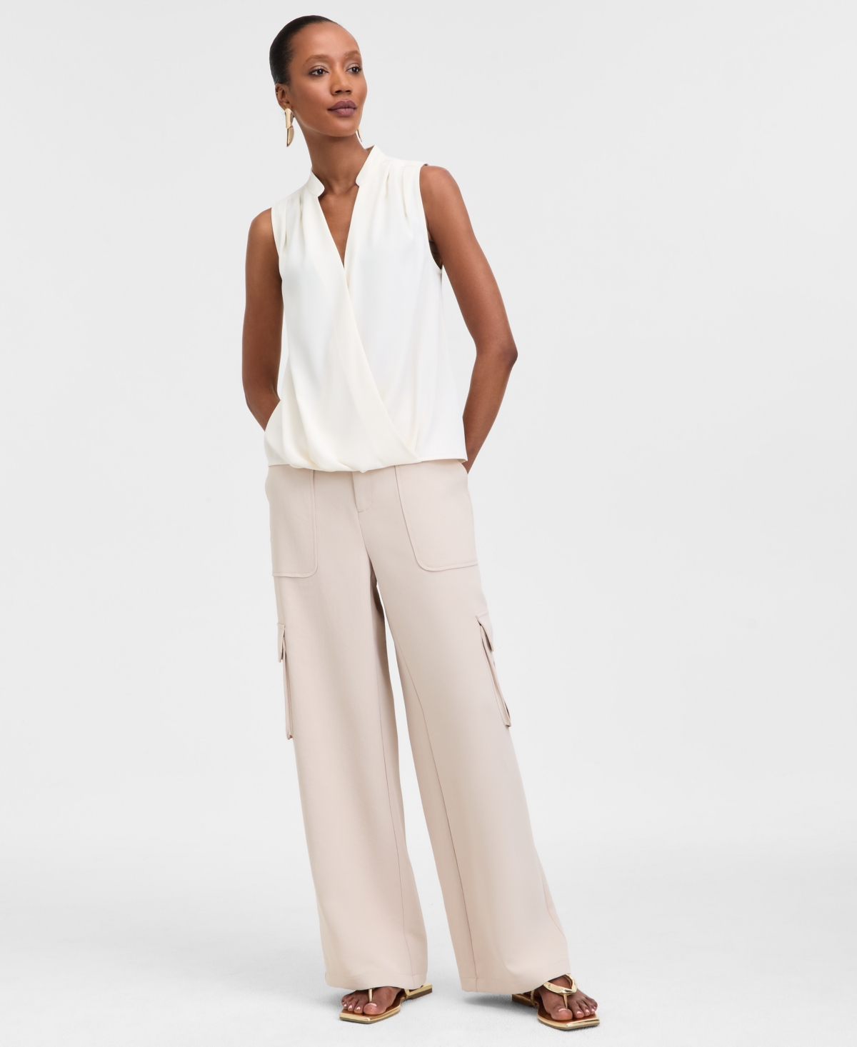 Click here for I.n.c. International Concepts Womens V-Neck Sleeve... prices