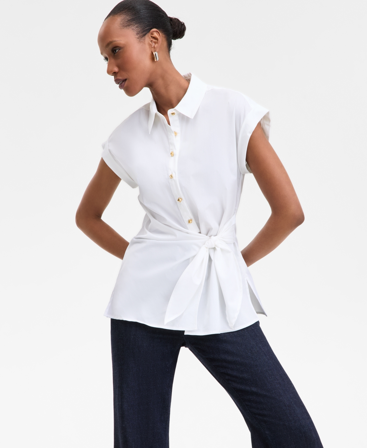 Click here for I.n.c. International Concepts Womens Twist-Front T... prices