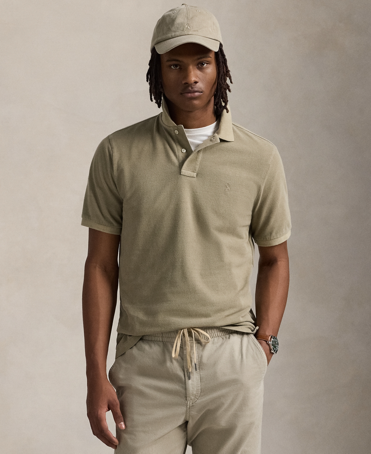 Click here for Polo Ralph Lauren Mens Classic-Fit Mineral-Dyed Me... prices