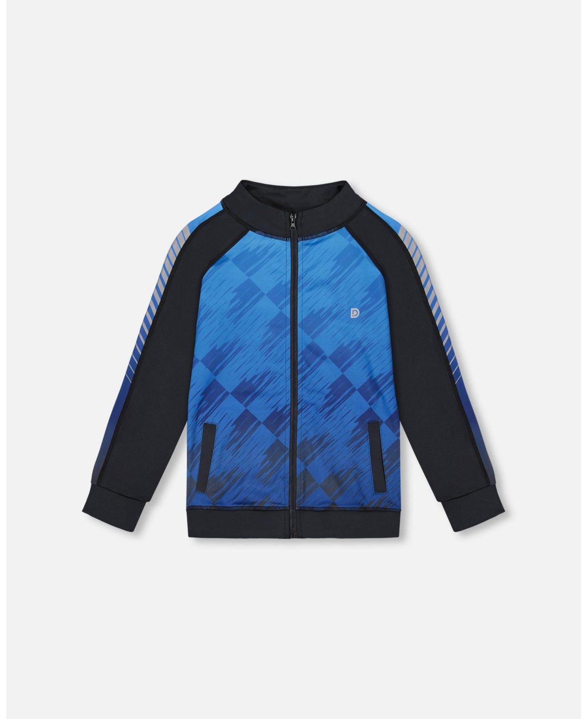 Click here for Deux par Deux Boys Printed Full Zip Athletic Cardi... prices
