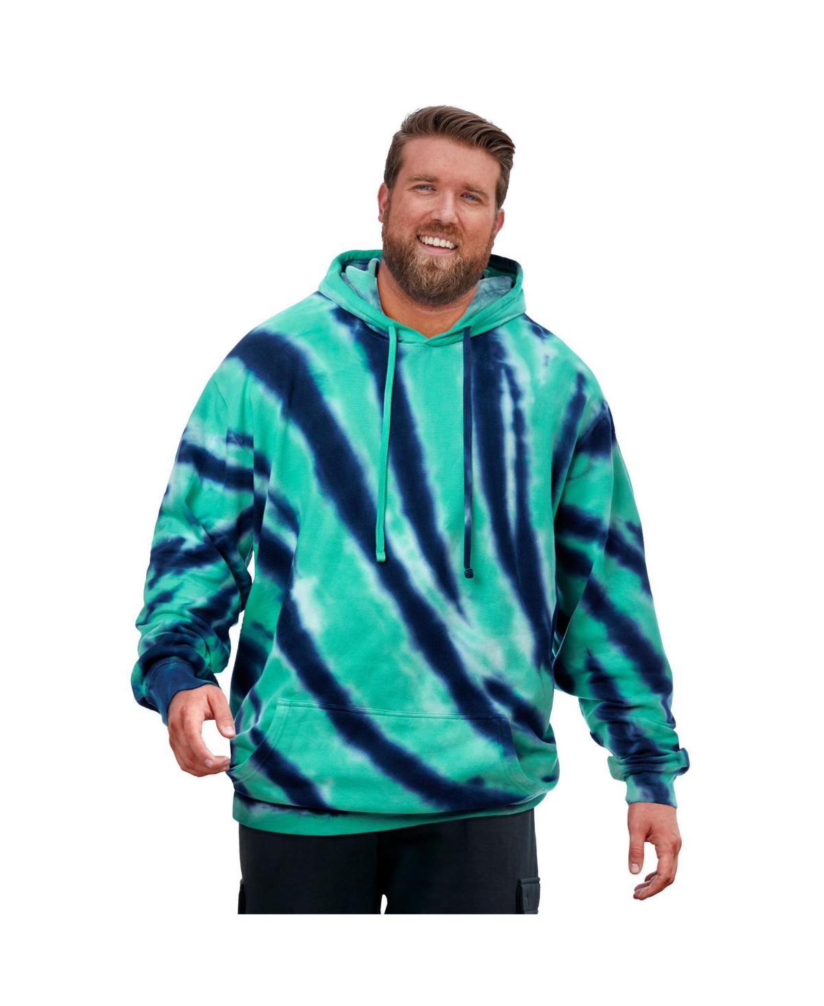 Click here for KingSize Big & Tall Fleece Pullover Hoodie - Tidal... prices