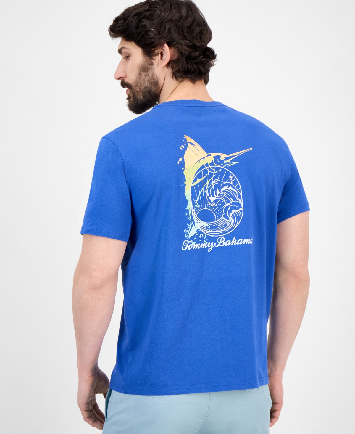 Click here for Tommy Bahama Mens Marlin Wave Graphic T-Shirt - Br... prices