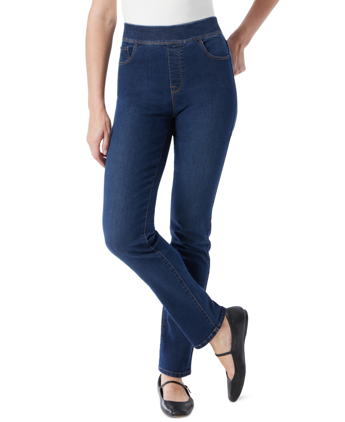 Click here for Gloria Vanderbilt Womens Amanda High-Rise Straight... prices