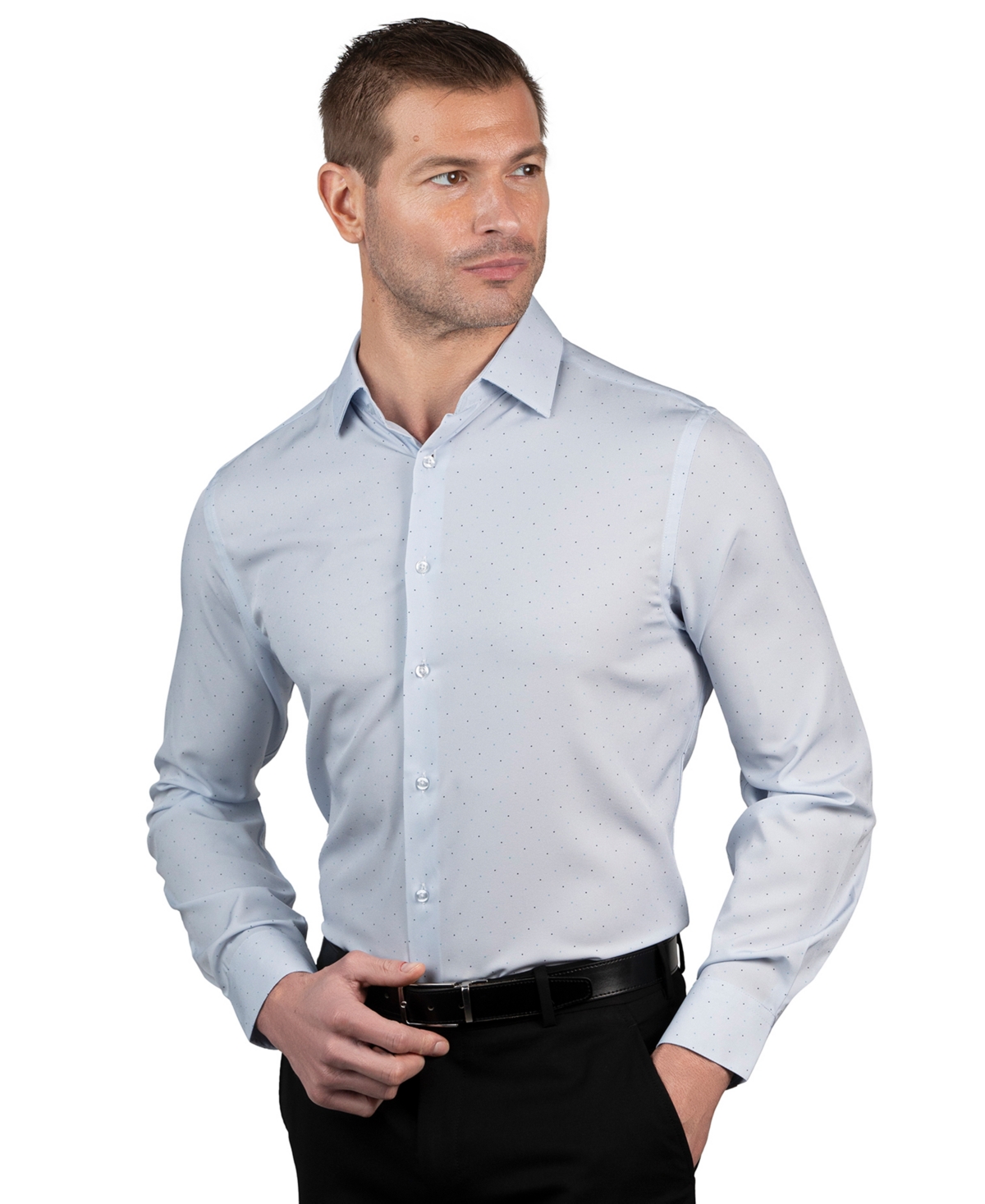 Click here for Nautica Mens Slim Fit Supershirt Dress Shirt - Blu... prices