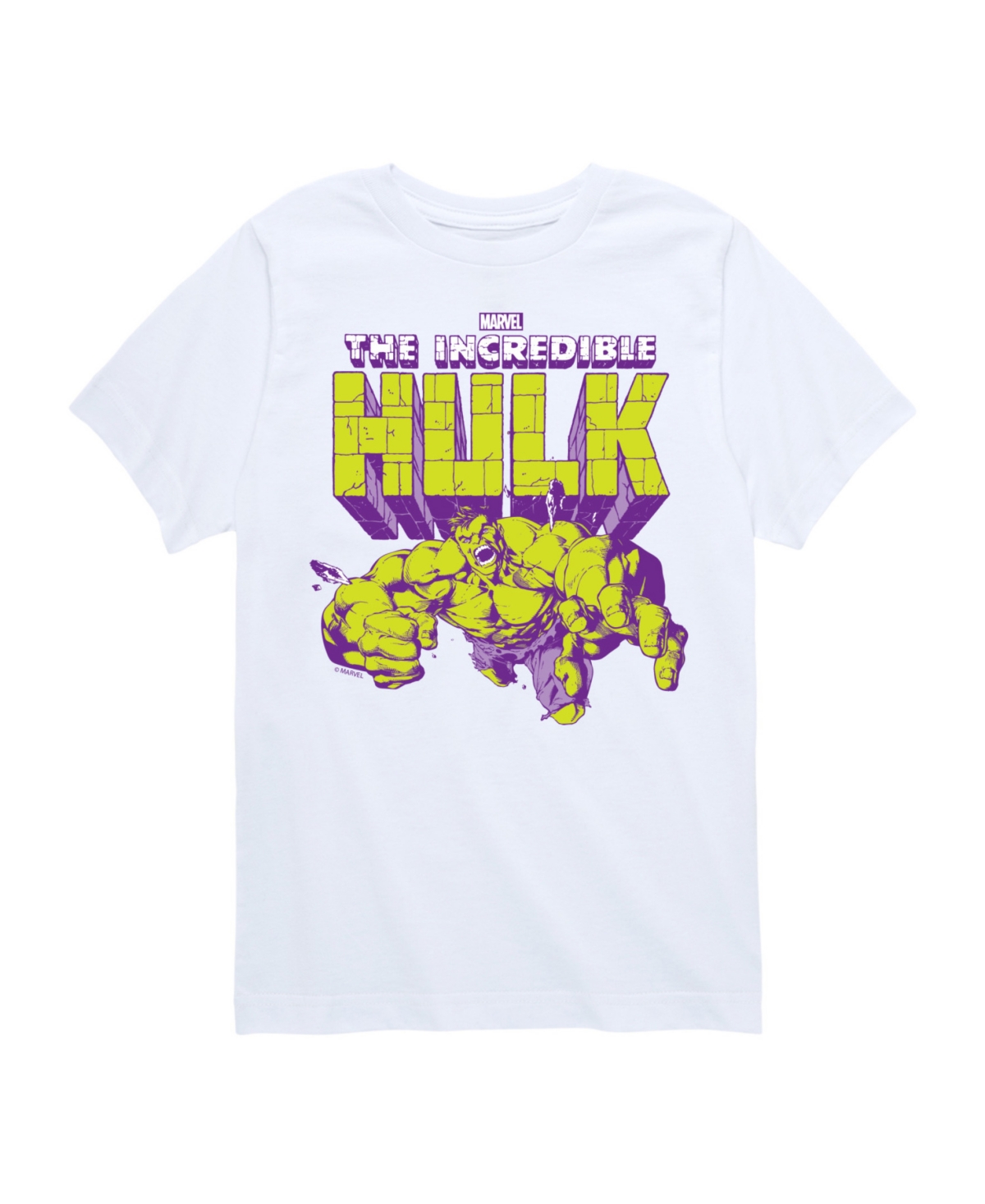 Click here for Hybrid Big Boys Hulk Graphic T-Shirt - White prices
