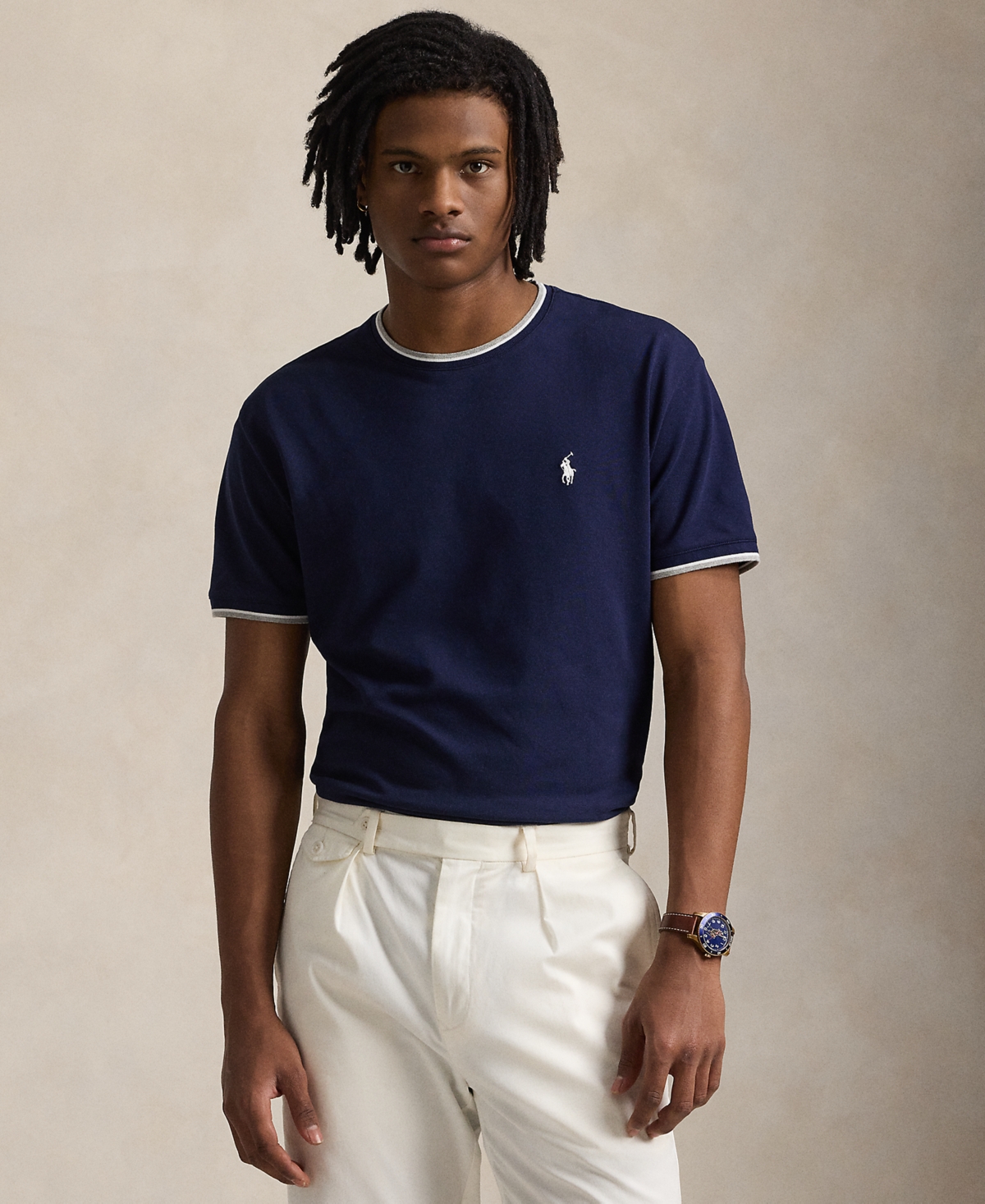 Click here for Polo Ralph Lauren Mens Classic-Fit Stretch Mesh T-... prices