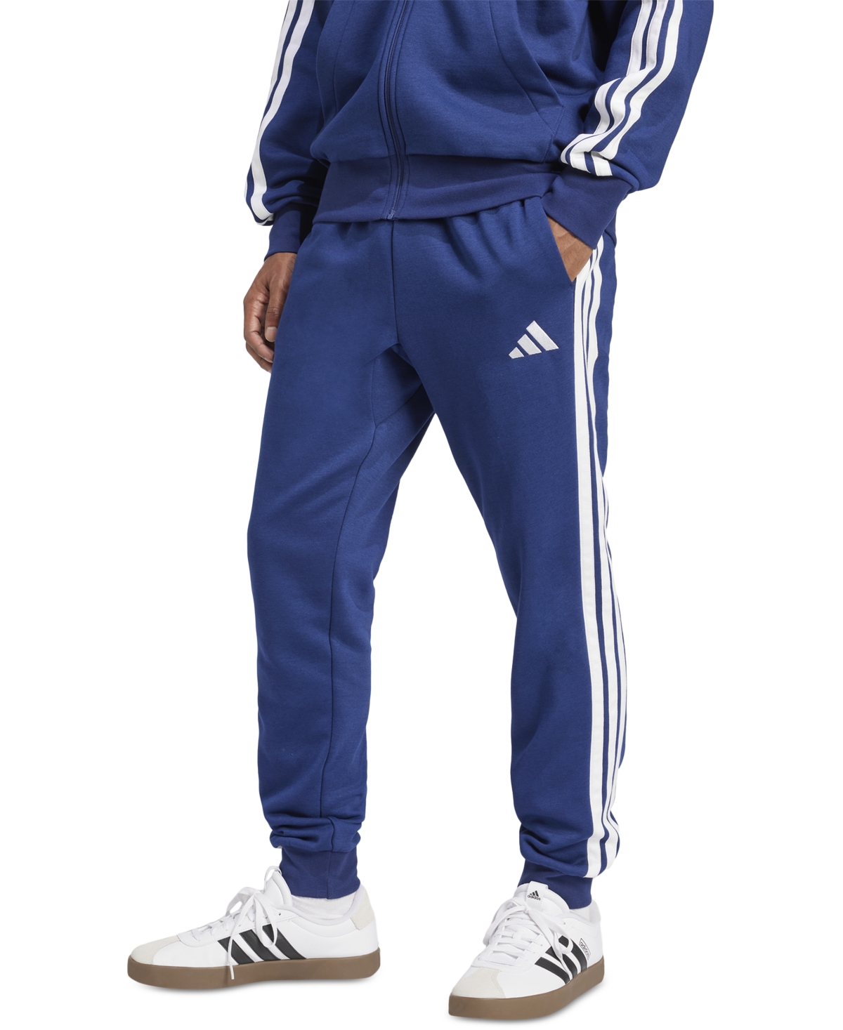 Click here for adidas Mens Essentials Regular-Fit 3-Stripes Fleec... prices