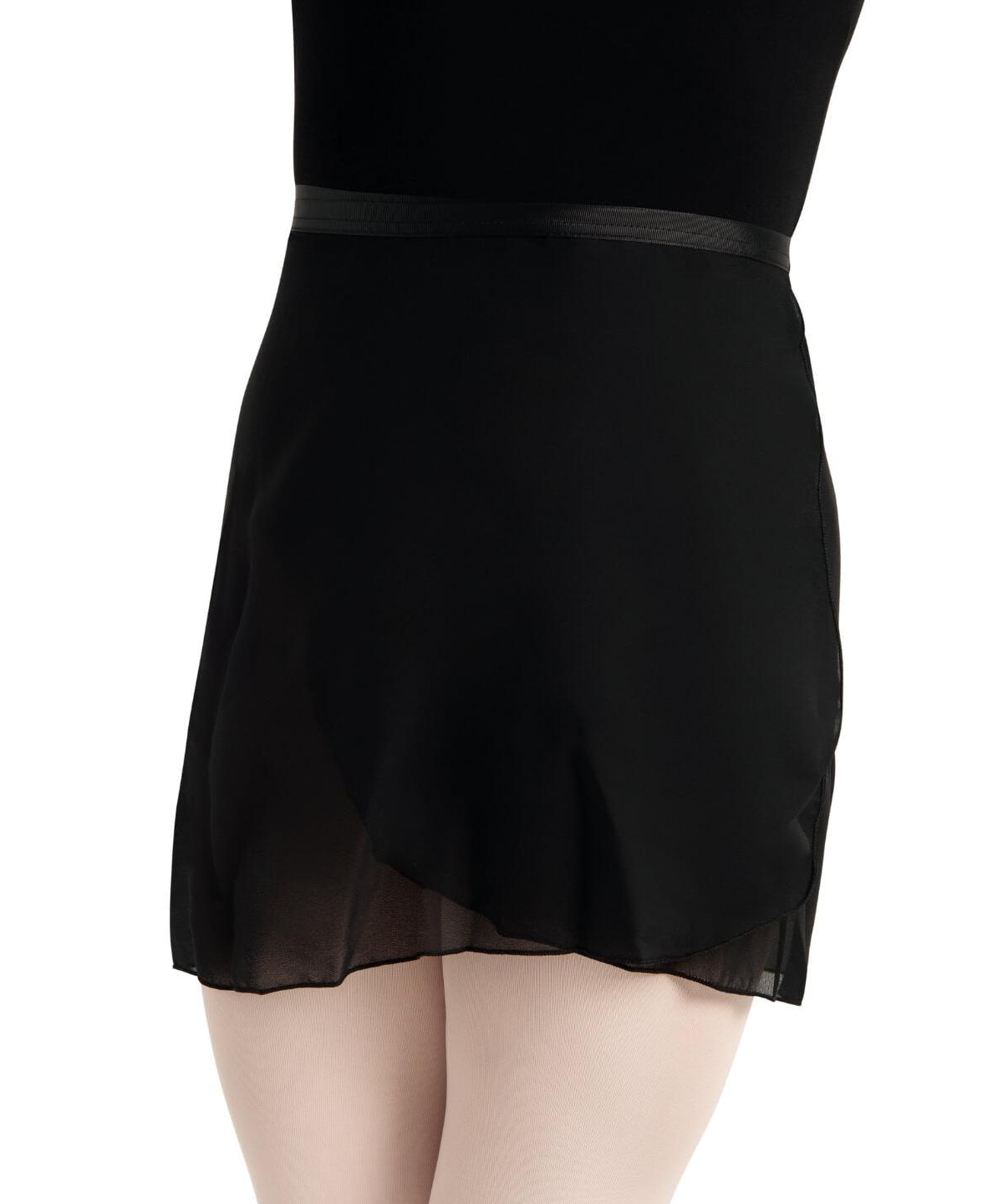 Click here for Capezio Georgette Wrap Skirt - Black prices