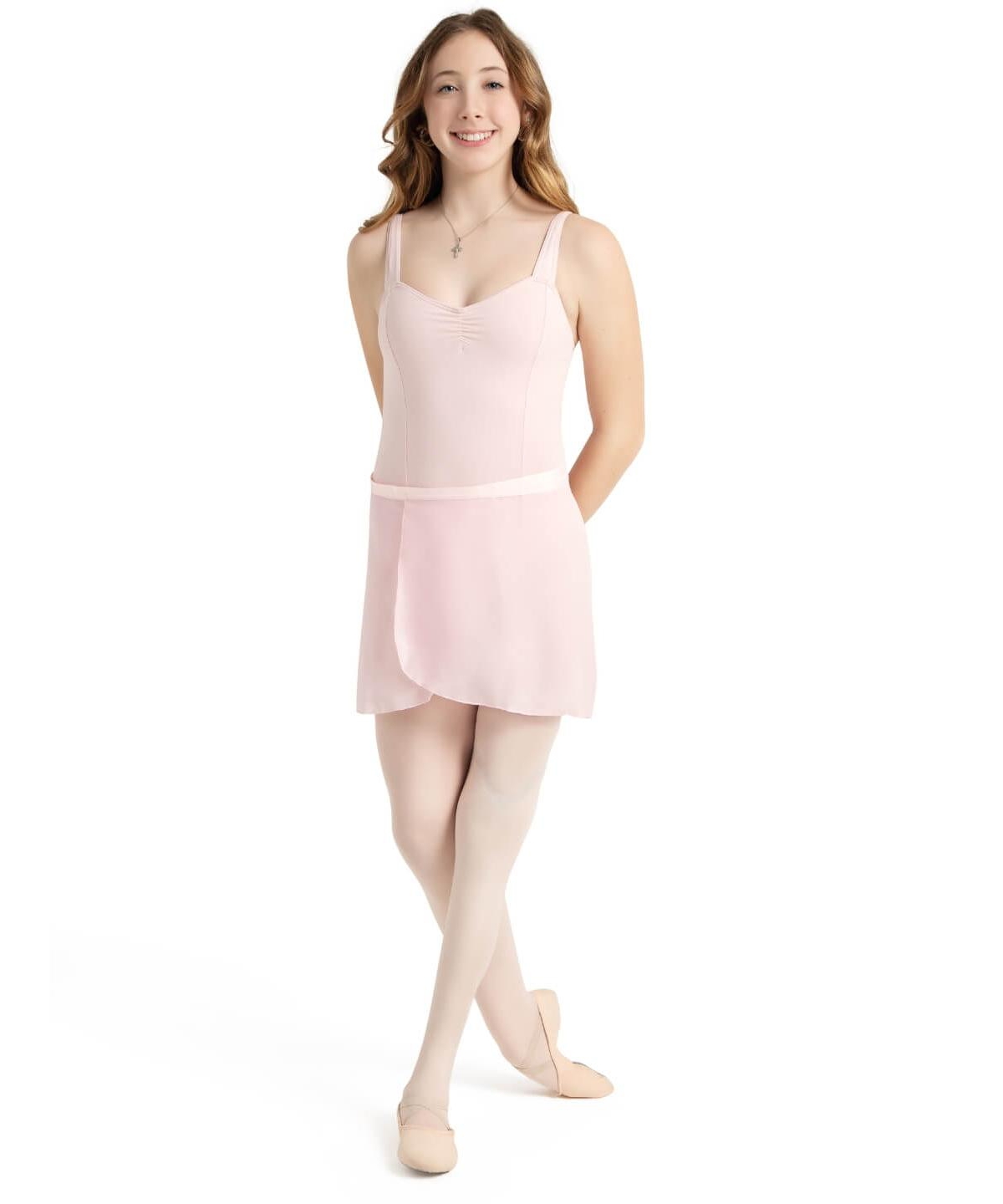 Click here for Capezio Georgette Wrap Skirt - Pink prices