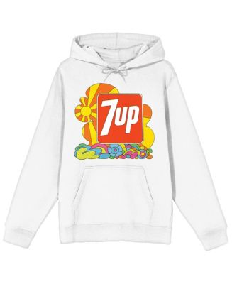 7UP Men's Colorful Doodle Long Sleeve White Adult Hooded - Macy's