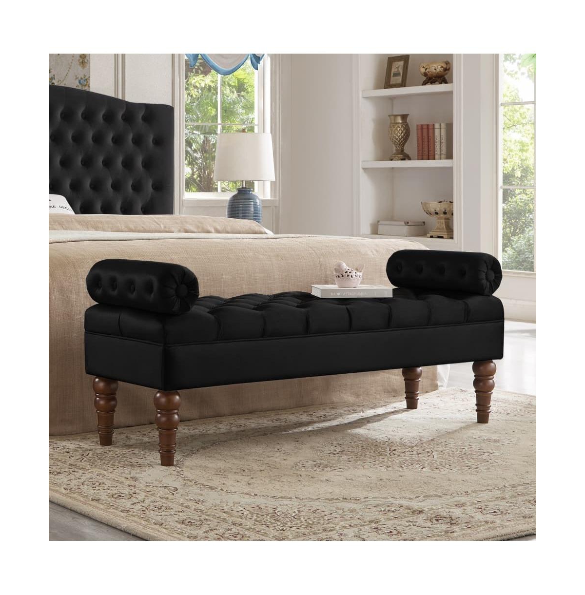 Click here for Velvet Tufted Bench for Bedroom  Living Room & Ent... prices
