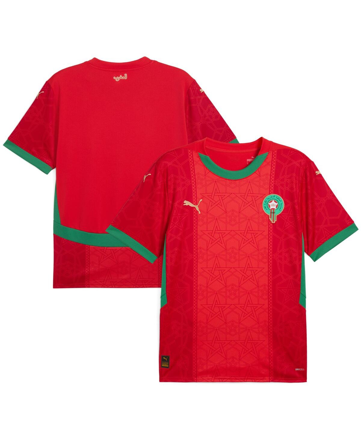 Click here for Puma Mens Red Morocco National Team 2025 Home Repl... prices
