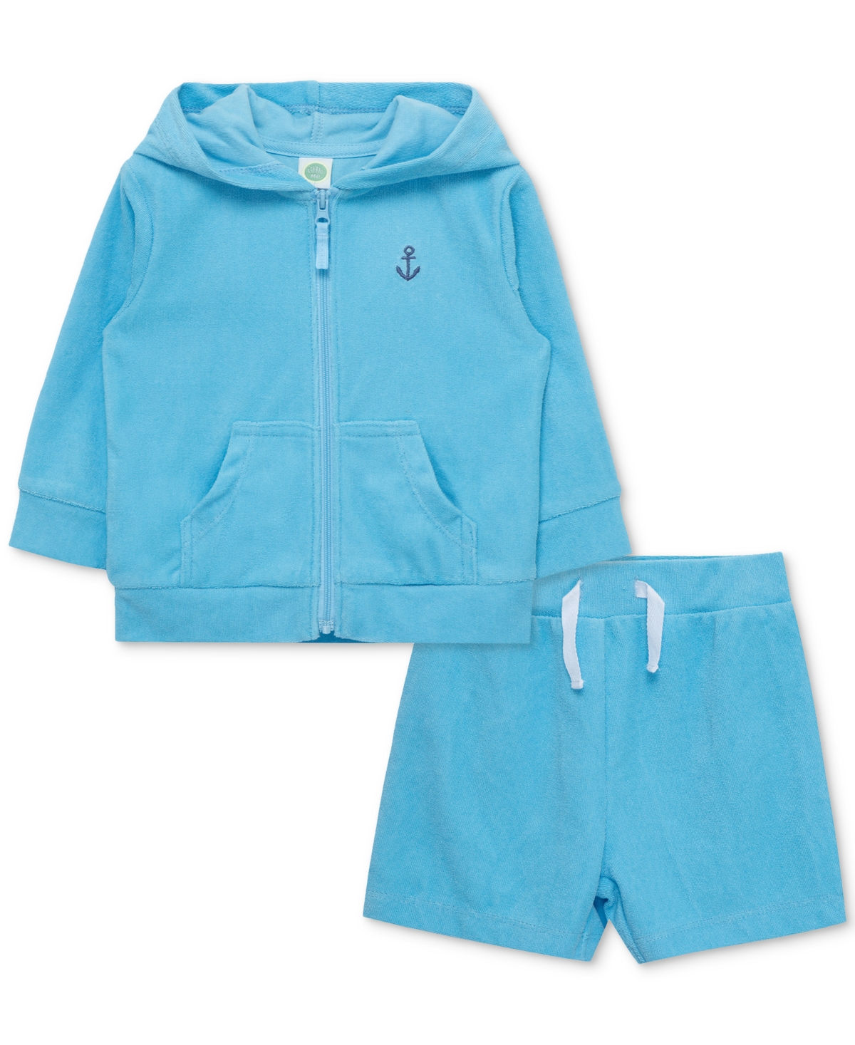 Click here for Little Me Baby Boys 2-Pc. Hoodie & Shorts Swim Cov... prices