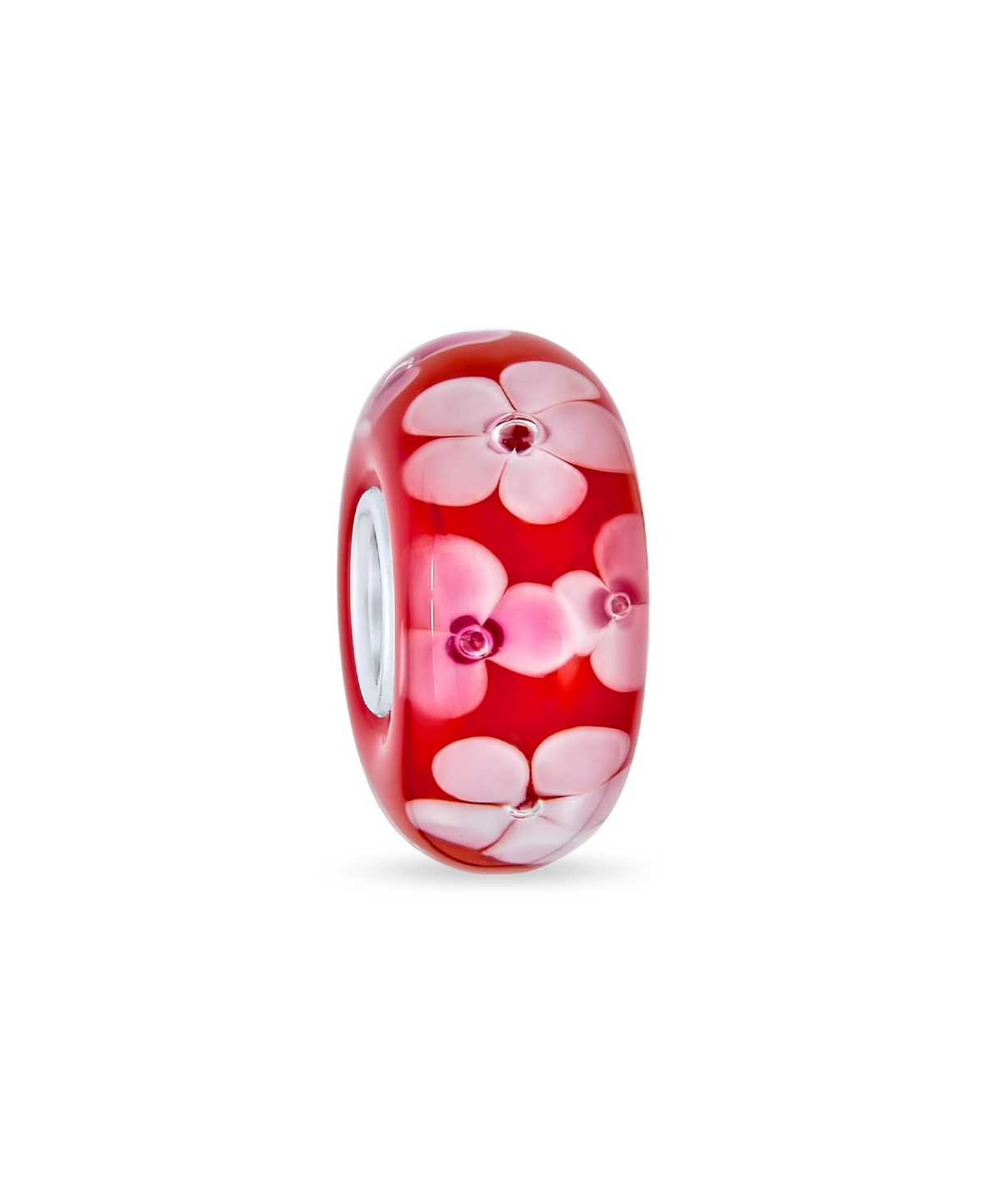 Click here for Bling Jewelry Floral Design Murano Glass Spacer Ch... prices