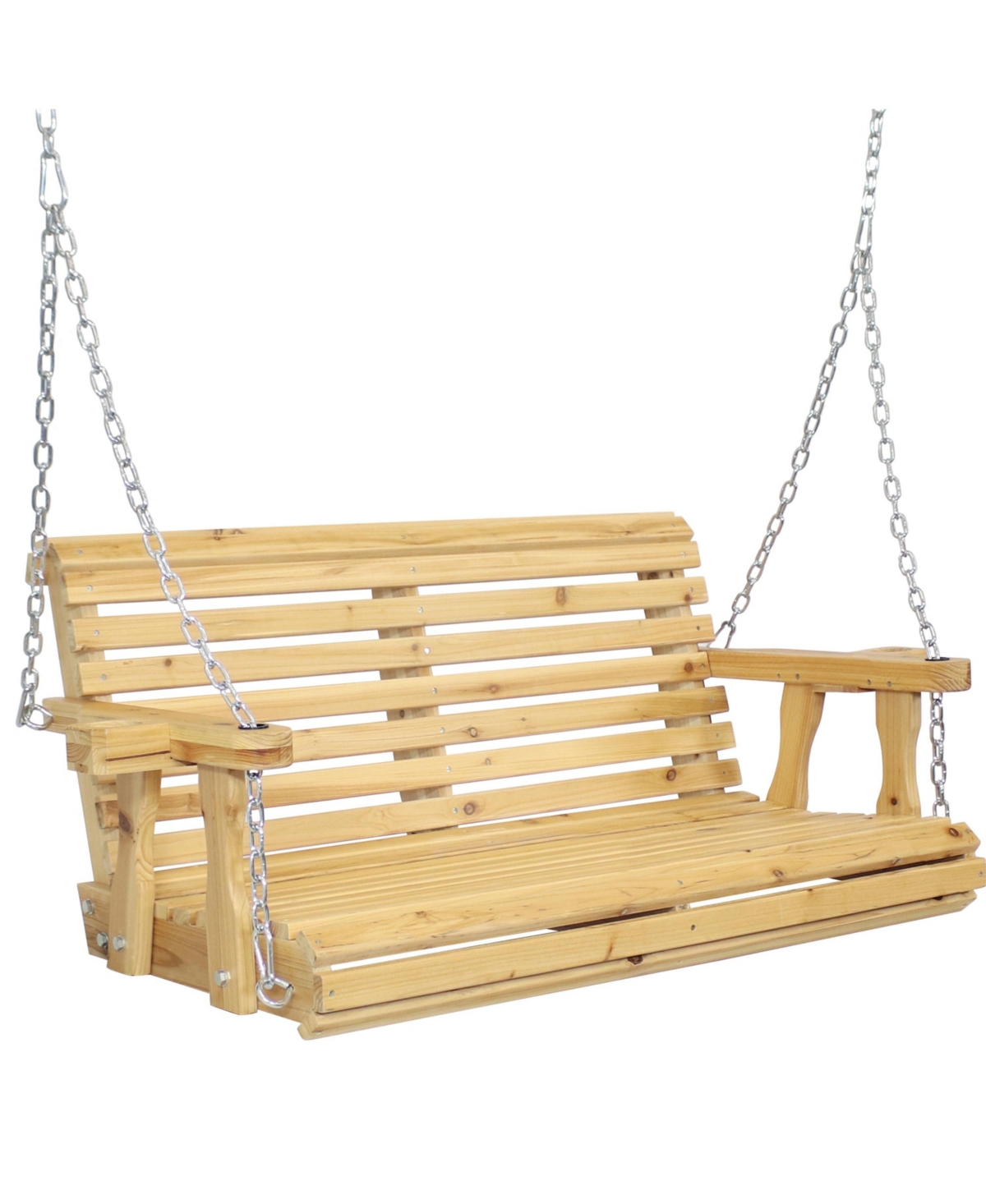 Click here for Outdoor 2-Person Traditional Wooden Porch Swing wi... prices
