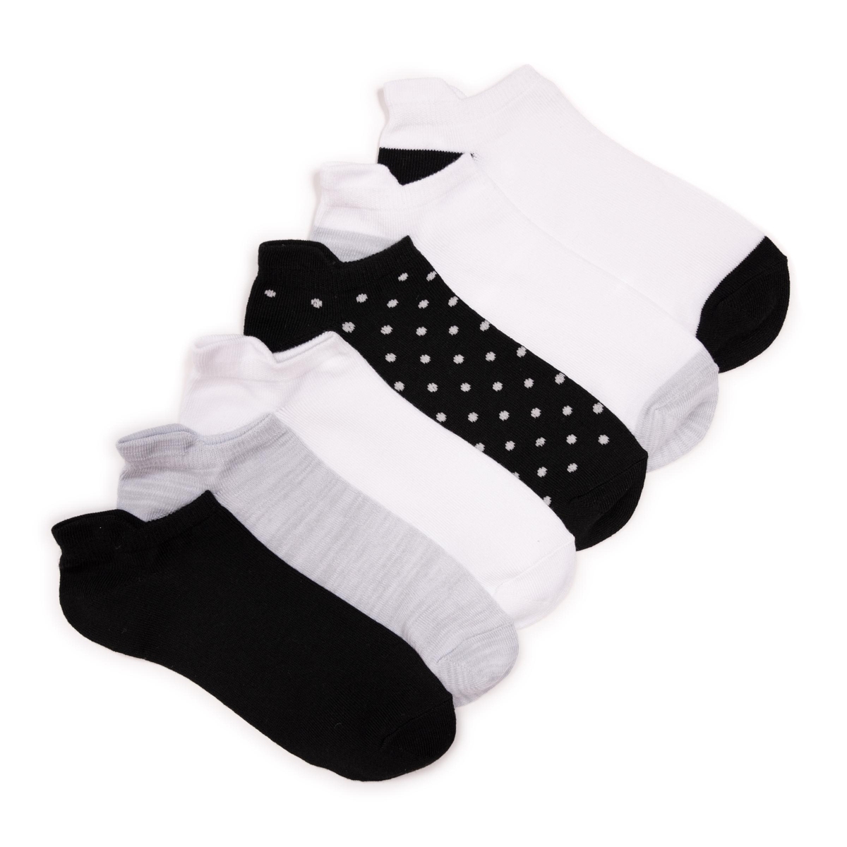 Click here for Muk Luks Womens 6 Pack Sporty Ankle Sock - Multi prices