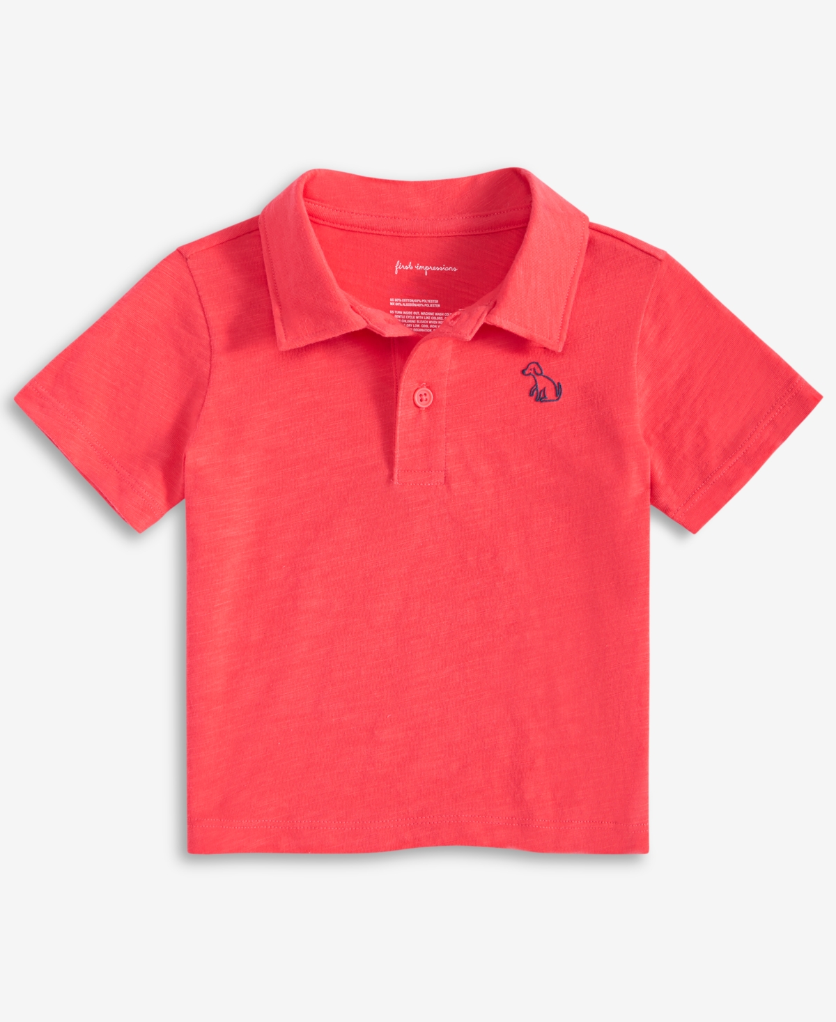 Click here for First Impressions Baby Boy Embroidered Dog Polo Sh... prices