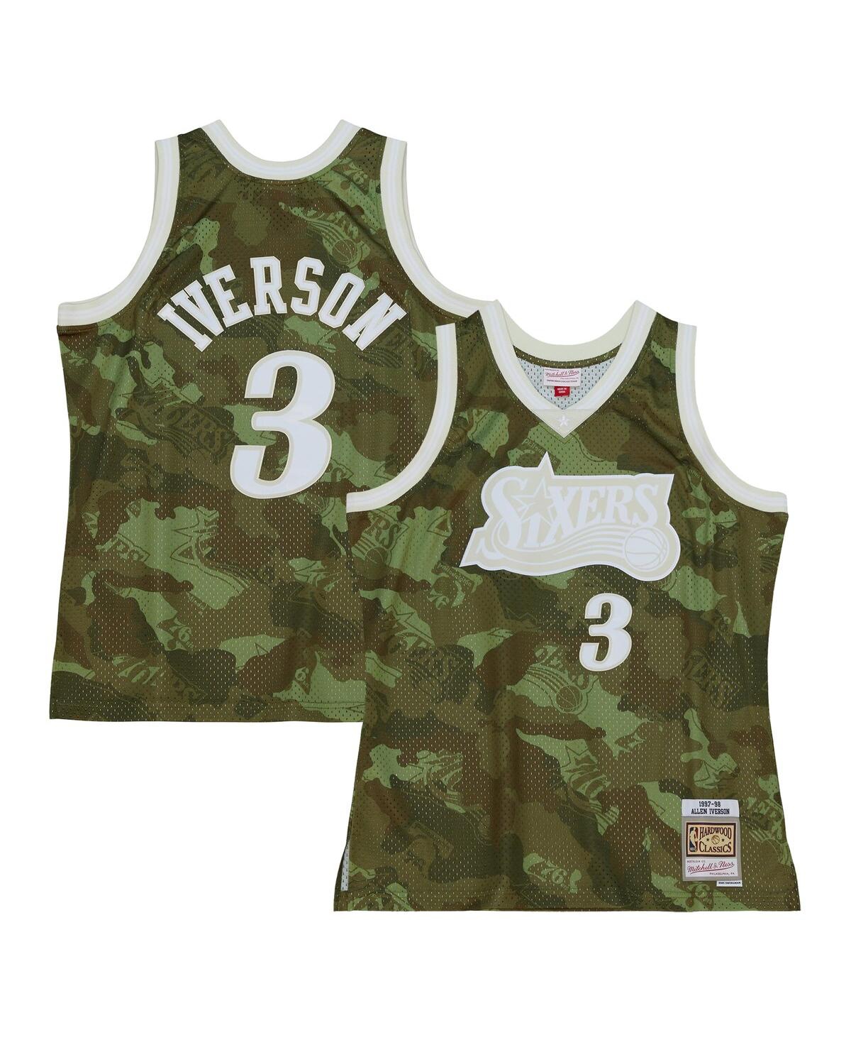 Click here for Mitchell & Ness Mens Allen Iverson Camo Philadelph... prices