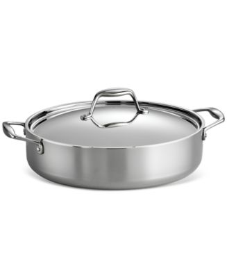 Tramontina Signature Tri-Ply Clad Stainless Steel 6-Quart Braiser Pan ...