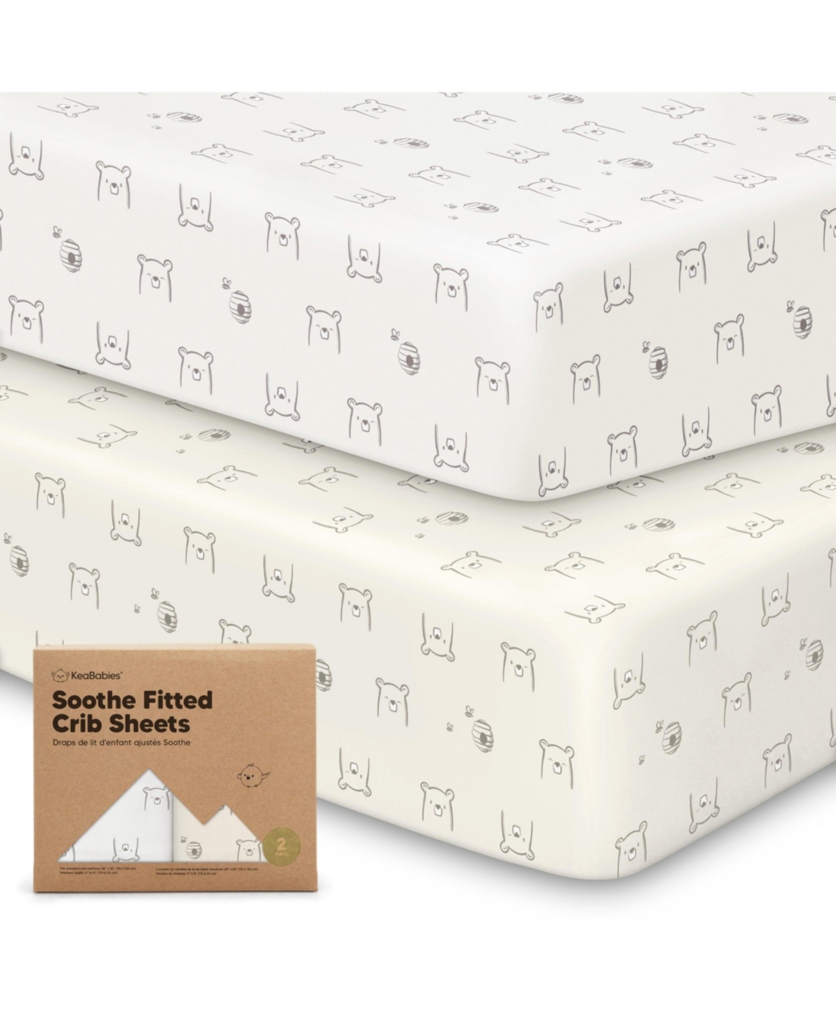 Click here for KeaBabies 2pk Soothe Fitted Crib Sheets Neutral  B... prices