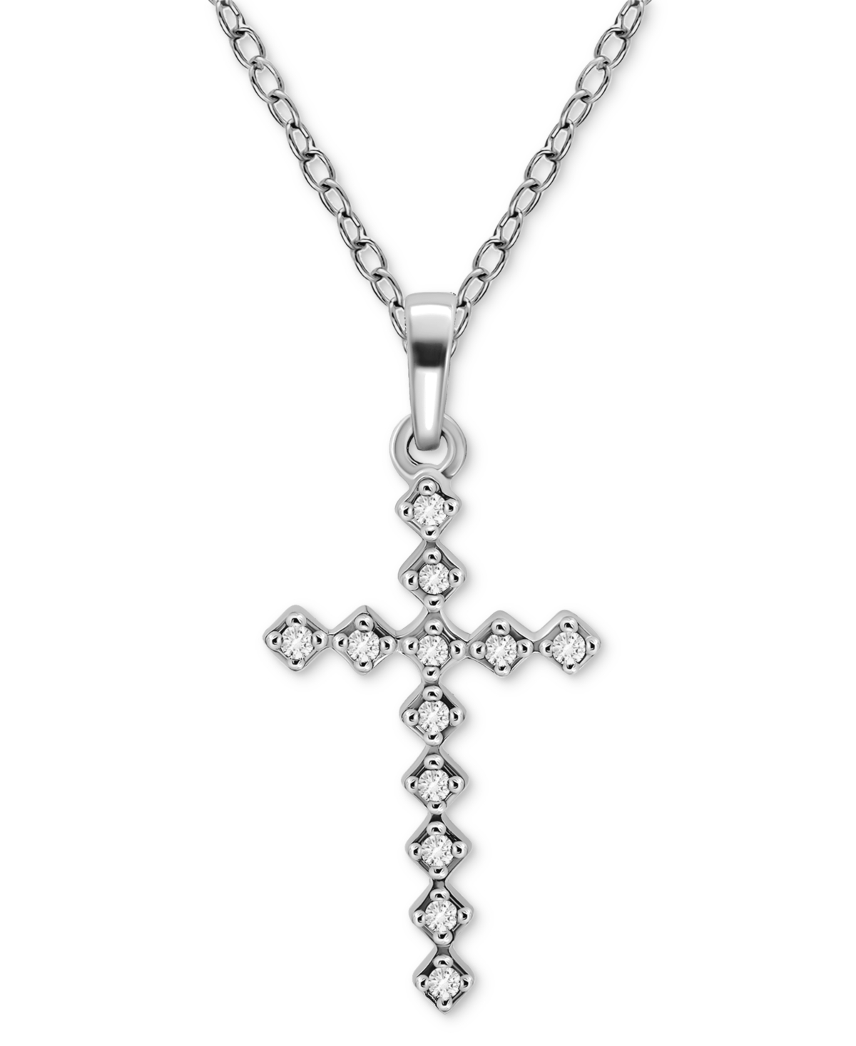 Click here for Giani Bernini Cubic Zirconia Pave Cross Pendant Ne... prices