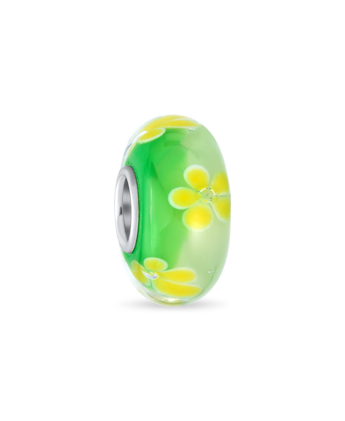 Click here for Bling Jewelry Floral Design Murano Glass Spacer Ch... prices