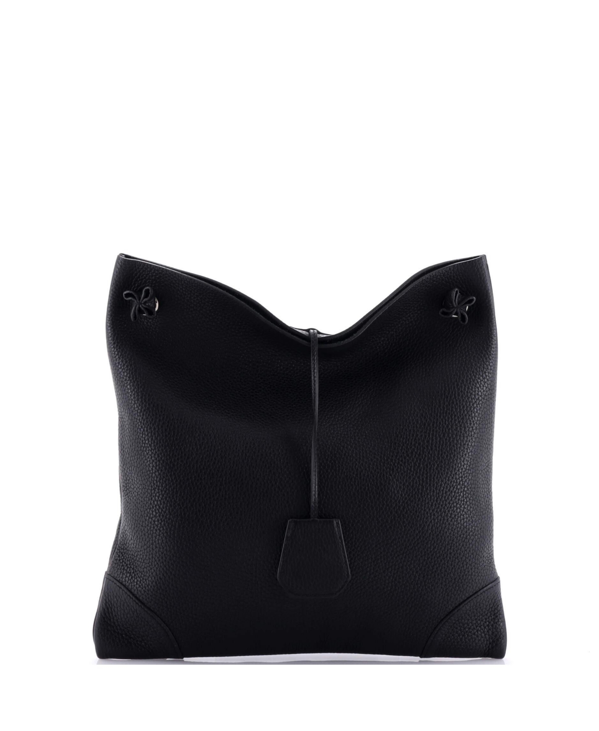 Click here for Pre-Owned HERMES Pm Silky City Bag Clemence - Blac... prices
