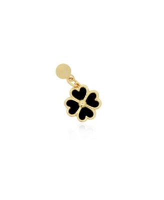 The Lovery Onyx Four Leaf Clover Charm 14K Gold - Macy's