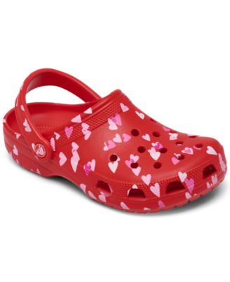 Crocs Women's Classic Valentine's Day Clog Sandals from Finish Line ...